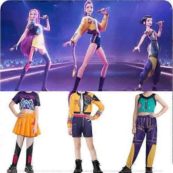 2025 KPop demonjägare Rumi Cosplay Kostym Mira Zoe Halloween ...