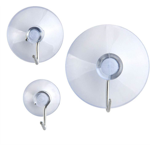 30 st plast sugkopp sugkoppar med krokar, 3 storlekar 45m | Fyndiq