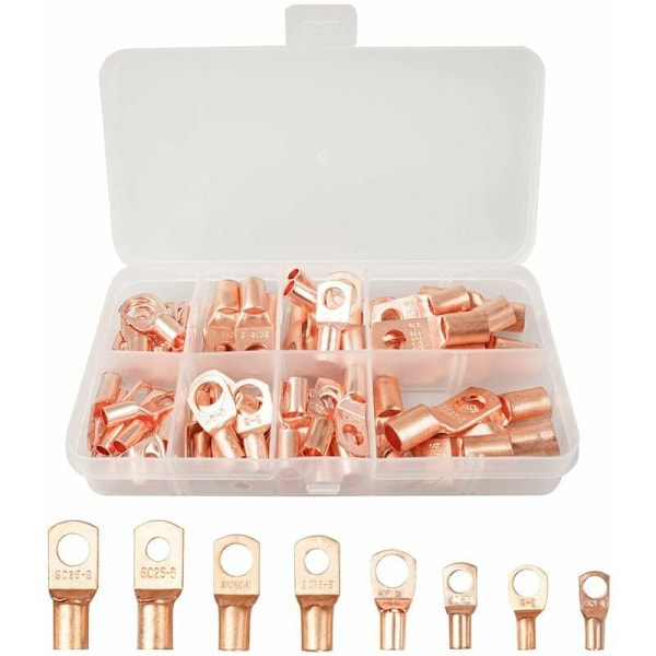 Doré 60 kpl Cosses Électrique Trou boulon en Cuivre Étamé Connect | Fyndiq