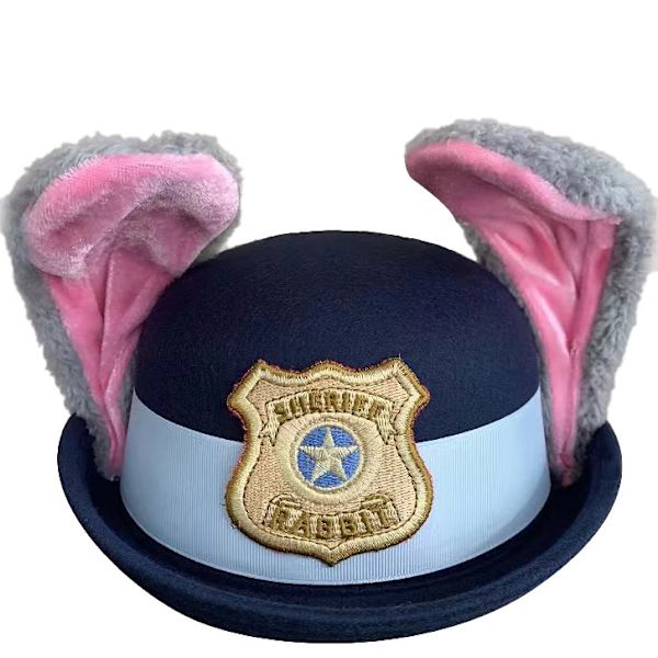Judy Hopps Officer Hatt - Zootopia Kaninöron Cosplay Kostymtillbehör ...