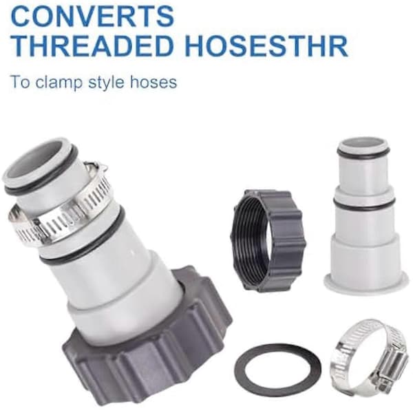 4-pack Pool Hose Adapter, Type A Pool Hose Connector for 1.5/1.25 inch ...