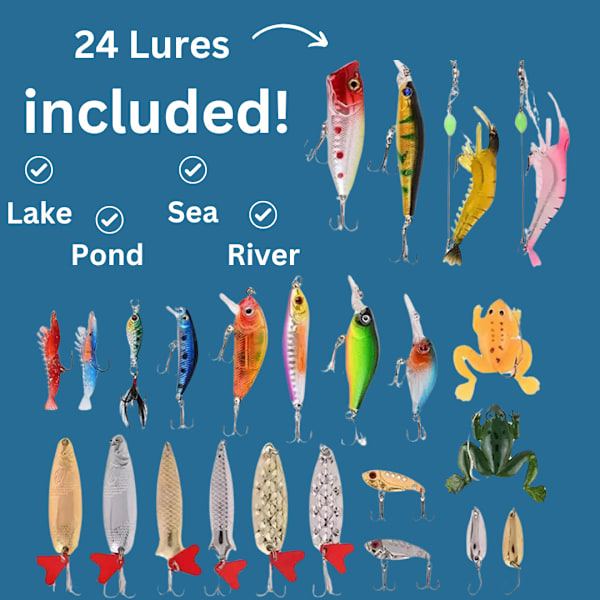 2025 Jul Fiske Överraskningslåda, Adventsfiskekalender 2024 för Vuxna ...