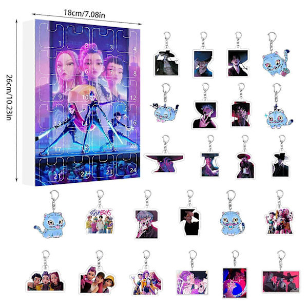 K-pop Demon Hunters Adventskalender - 24 dagars överraskningspresent-set för fans[JSR] G | Fyndiq