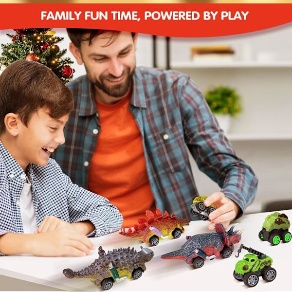 2025 Dinosaurie Bil Adventskalender för Pojkar, 24 Dagars Dra Tillbaka Monstertruck Set[JSR ...