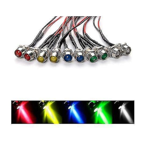 LED-indikator, 12V indikatorlampa instrumentbräda panel varningslampa ...