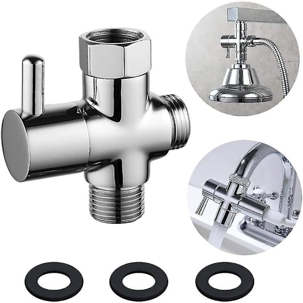 Treveisventil, ventilavleder, vekselventil, 3-veis ventil i massiv ...