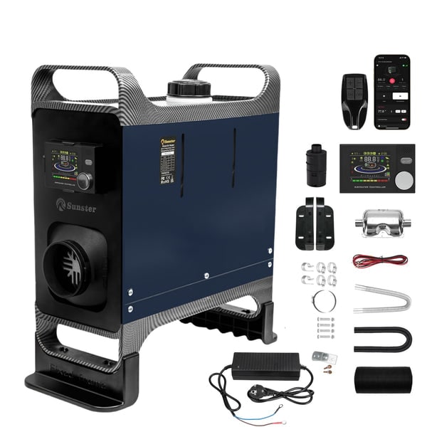 Sunster 8KW Dieselvärmare Parkeringsvärmare Webasto 12V/24V & 110-240V ...