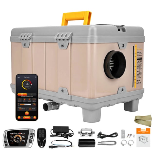 Sunster 8KW Dieselvärmare Parkeringsvärmare Webasto 12V & 110-240V, LCD ...