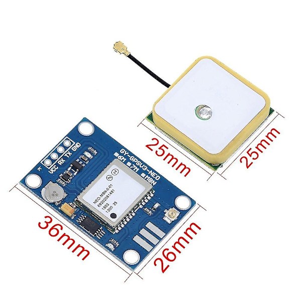 -neo-8m Ny Neo-8m GPS-modul Neo8mv2 med flygkontroll EEPROM APM2.5 ...