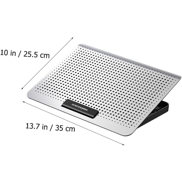 Computer Rack til Laptop Aluminium Notebook Køler Kølepude Laptop ...
