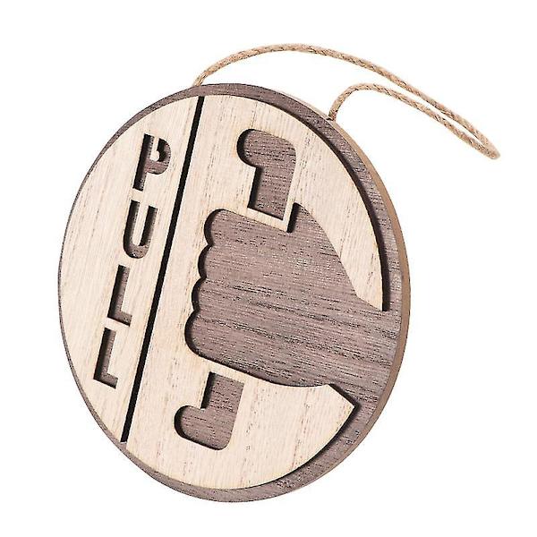 1 st Push-and-pull Dörrskylt Trä Dörrhängande Skylt Kreativ Skyltbräda ...