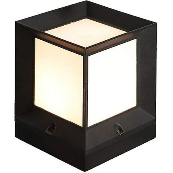Ip55 Vandtæt Aluminium LED Hegnlampe Have Landskab Plæne Lygte Udendørs ...