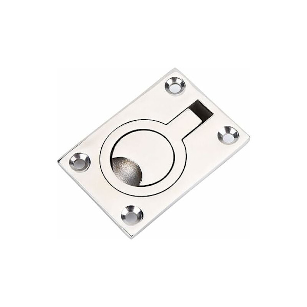 Drag handtag med rostfritt stål ring, används till exempel som dörröppnare för skåp, idealisk ...