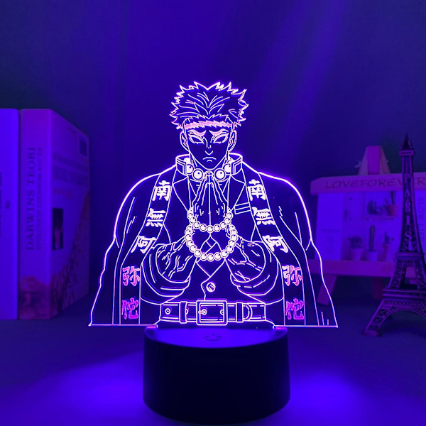 Anime Led Light Kimetsu No Yaiba Kokushibo För sovrumsdekoration ...