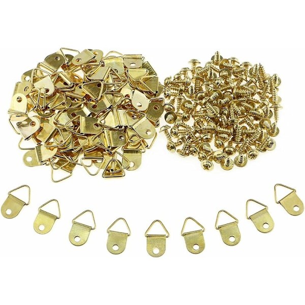 200 st Bildhängare D-ringar Fotoram Hängande Krokar Canvas Hängare ...