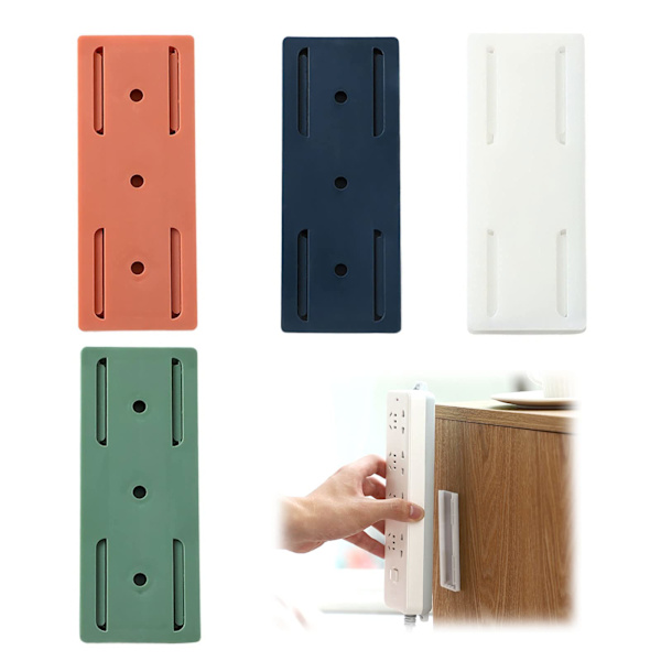 4-pack självhäftande skrivbordsuttag, plugg-in grenuttag fixeringsfäste ...