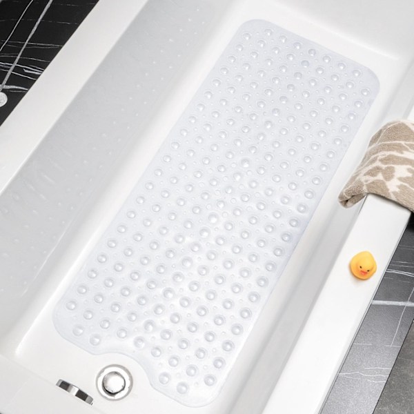 Halkfri Badrumsmatta för Badkar, 101 x 40 cm Extra Lång Duschmatta Anti ...