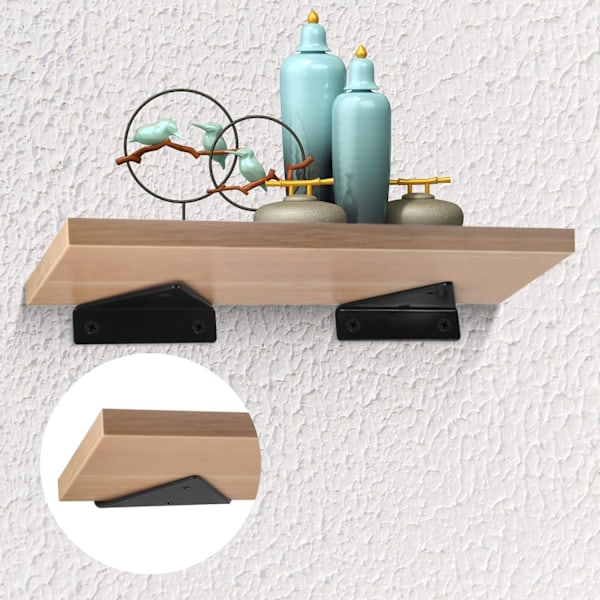 Stykker Flydende Hyldebeslag, Usynlige Trekantede Væg Hyldebeslag ...