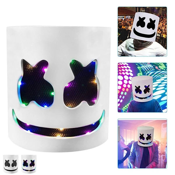 Marshmello DJ-mask Halloween Cosplay Mask A-FA- | Fyndiq