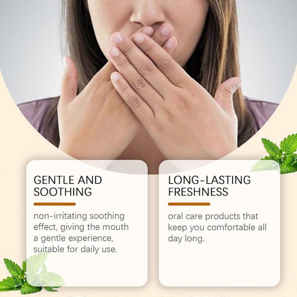 Oralhoe Örtbaserad tandköttsreparationslösning, mild rengöring av tandsten, lindrar obehag ...