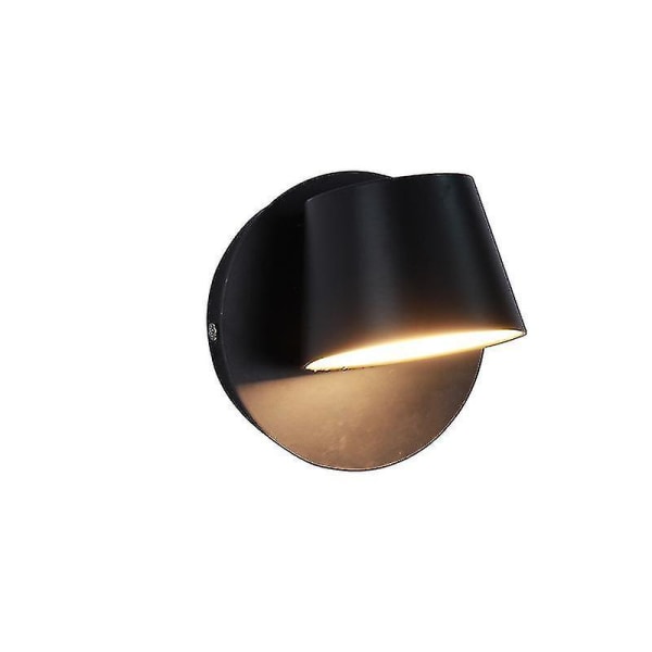 Roterbar stikledning væglampe sort lampe med afbryder LED-belysning til ... Roterbar stikledning væglampe sort lampe med afbryder LED-belysning til ...