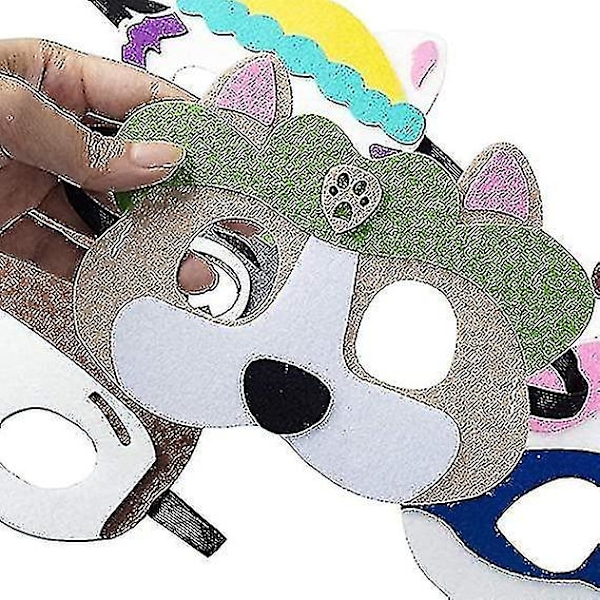 10 pakke dyremasker til børn, cosplay filtmasker til børn, masker til ... 10 pakke dyremasker til børn, cosplay filtmasker til børn, masker til ...