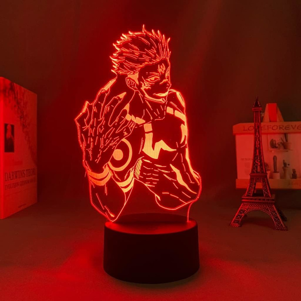 Jujutsu Kaisen Gojo 3D Illusjonslampe med Smart Touch RGB-effekt, USB ...