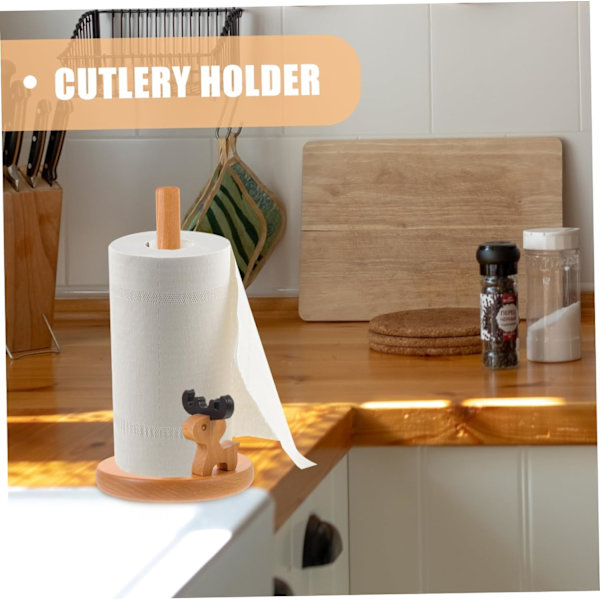 Toalettpappershållare Djur Tecknad pappershanddukshållare Bok Trä ...