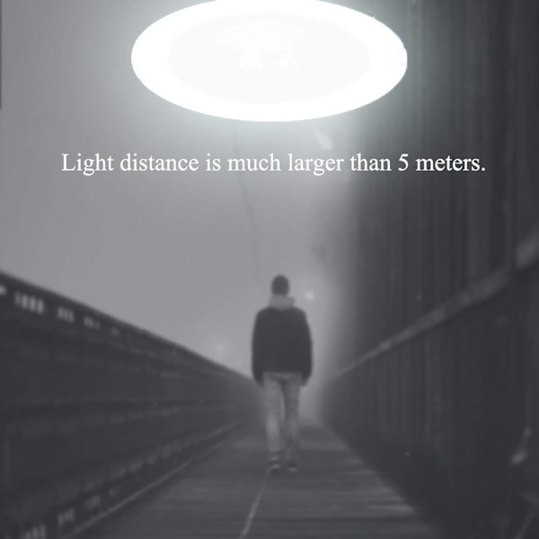 Infraröd rörelsesensor LED-downlight med kopplingsdosa, 9W Cool White ...