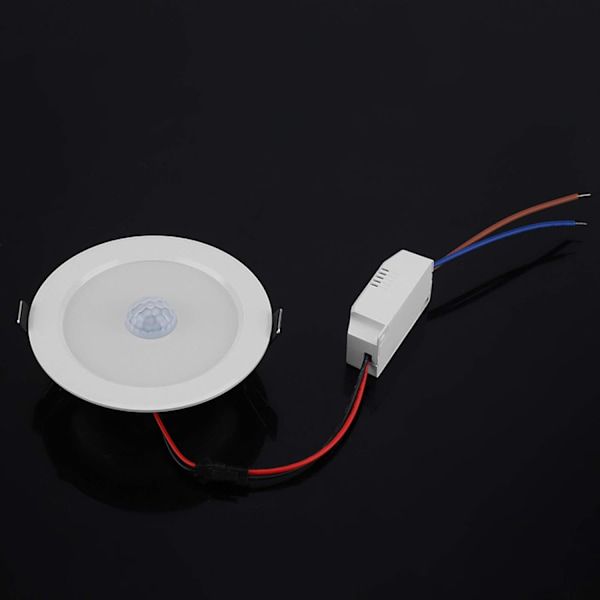 Infraröd rörelsesensor LED-downlight med kopplingsdosa, 9W Cool White ...