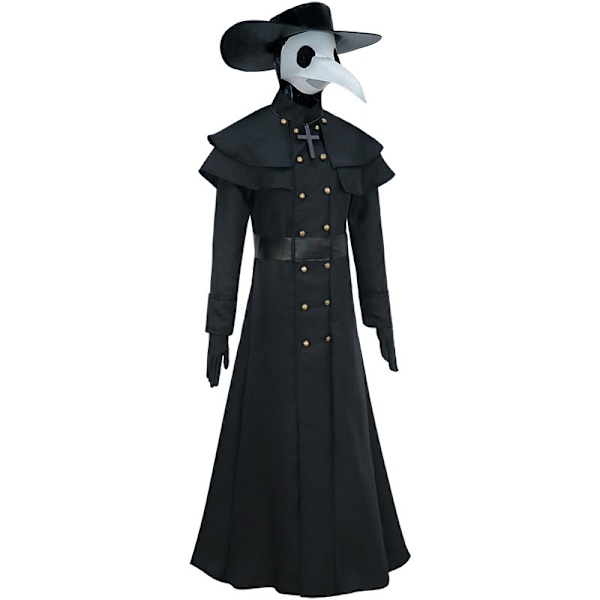 Plague Doctor Costume Beak Crow Long Beak Mask Kostym L | Fyndiq