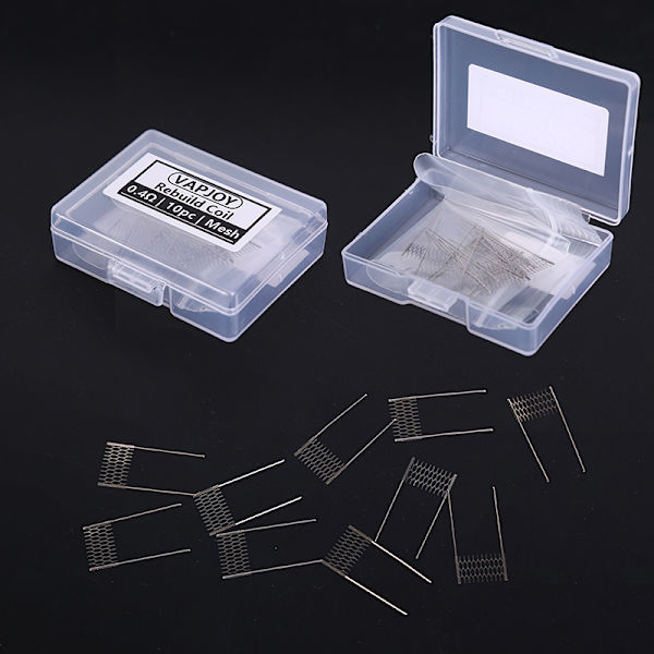 10 kpl Rebuild Mesh Coil Wire ResistanceNi80 0,3 0,4 0,6 ohm Repl 0.6Ω ...