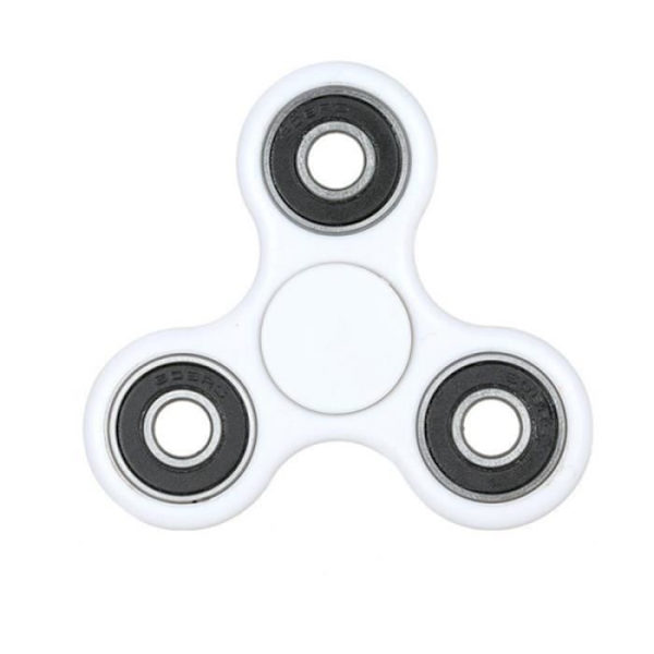 Fidget Spinner - Tri-Spinner - Silver Vit - Ultrasnabba lager ...