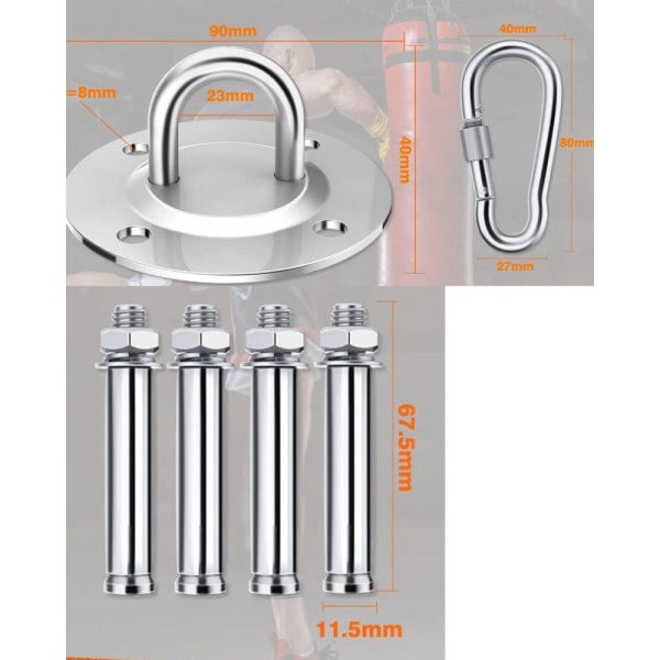 Takkrok, hängstol premium rostfritt stålfäste 400kg lastkapacitet | Fyndiq