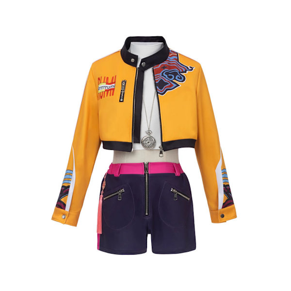 K-Pop Demon Hunter Cosplay Kostym Rumi Mira Zoe Komplett Utrustning ...