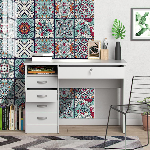 [RM]20 Pieces 20*20cm Vintage Teal Moroccan Peel-and-Stick Tiles ...