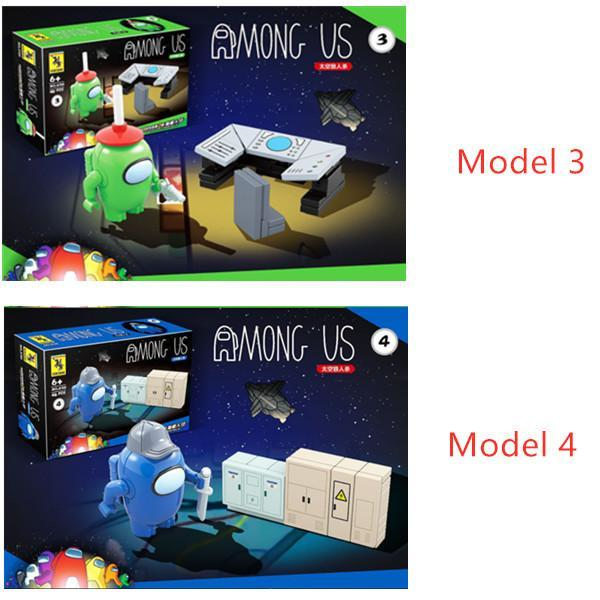 Among us figurer Byggklossar Building Blocks - 8st model Model 3 ...