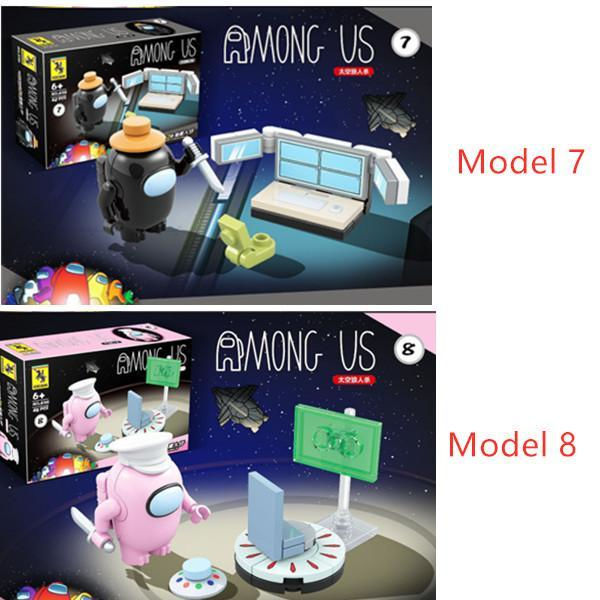 Among us figurer Byggklossar Building Blocks - 8st model Model 3 ...