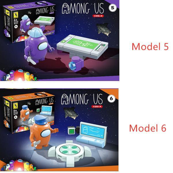 Among us figurer Byggklossar Building Blocks - 8st model Model 3 ...