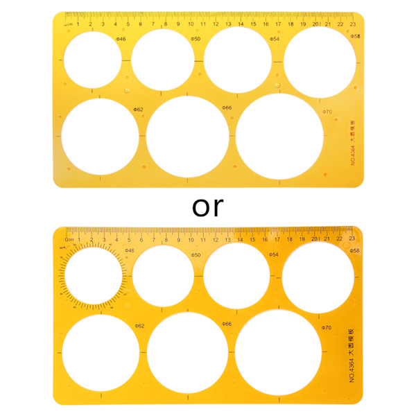 K Harts Rund geometrisk mall Linjal Stencil Ritning Mätverktyg ...