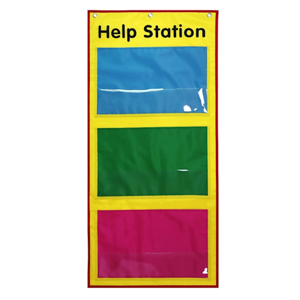 Klasseopbevaringslommediagram til kort, lektier, tegning, billede, fil ...