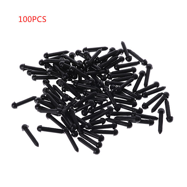 100 st 3mm/4mm/5mm/6mm gör-det-själv för dockdocka plast svart stift ...
