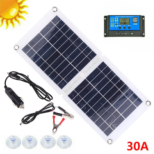 Solpanel Bärbar Monokristallin Solar Laddare för Power Station Husvagn ...