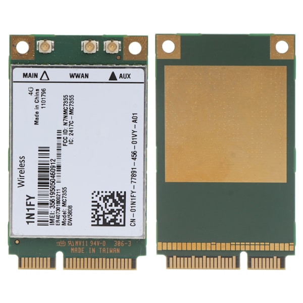 Trådlös MC7355 Mini PCIe LTE/HSPA + GPS 100Mbps DW5808 1N1FY 4G-modul ...