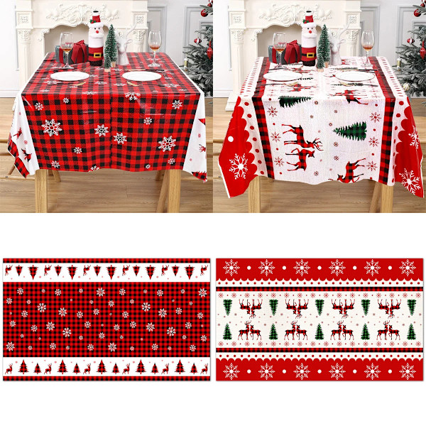 Engångsgod jul PVC-duk Juldekor för hemmet 2023 Xmas Navidad Noel ...