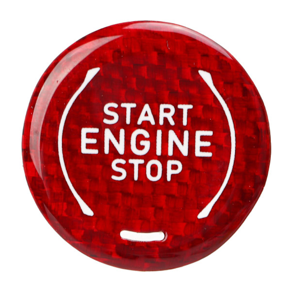 Karbonfiber Motor Start Stopp Knapp Deksel Trim Erstatning for Corvette ...