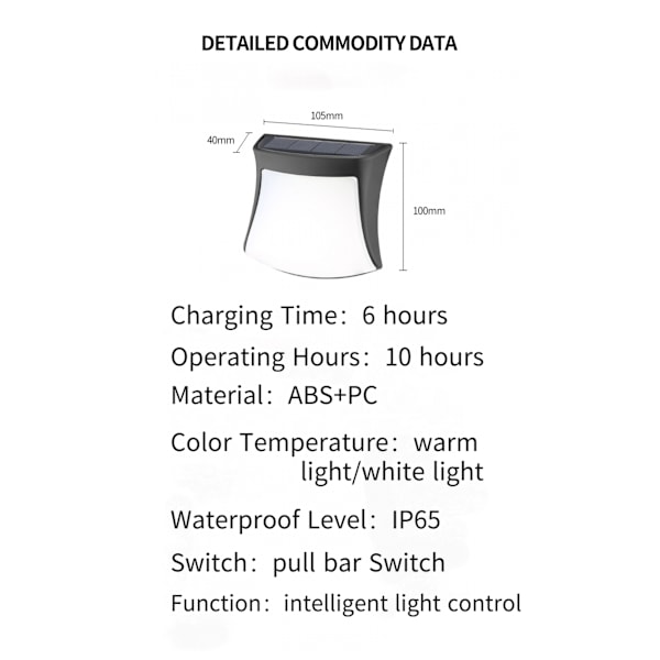Qinwei Aurinkovalot Ulkona Puutarha Aita Aita Koti Puutarha Koriste Vedenpitävä Aurinkovalot ...