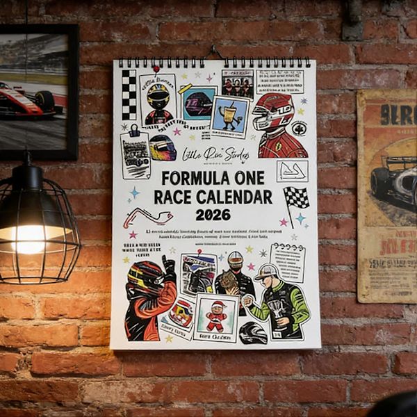 Scrapbook Race Kalender 2026 - Formelracing Veggkalender, Motorsport ...