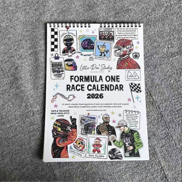 Scrapbook Race Kalender 2026 - Formelracing Veggkalender, Motorsport ...