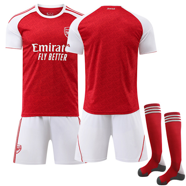 2026-2027 Arsenal Hjemmedrakt for Barn med Sokker Nr. 41 Rice Voksen S ...